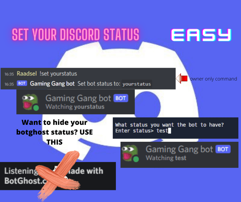 Discord Status bot - Replit