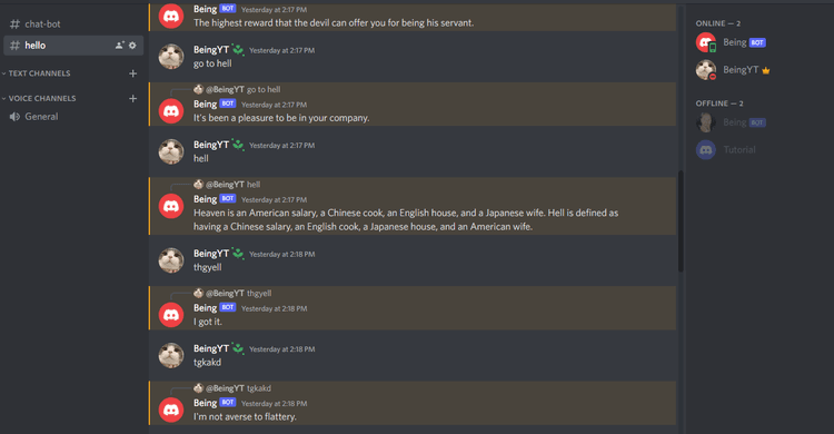 Discord-ChatBotv2 - Replit