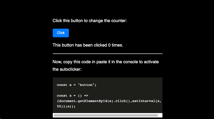Web Autoclicker - Replit