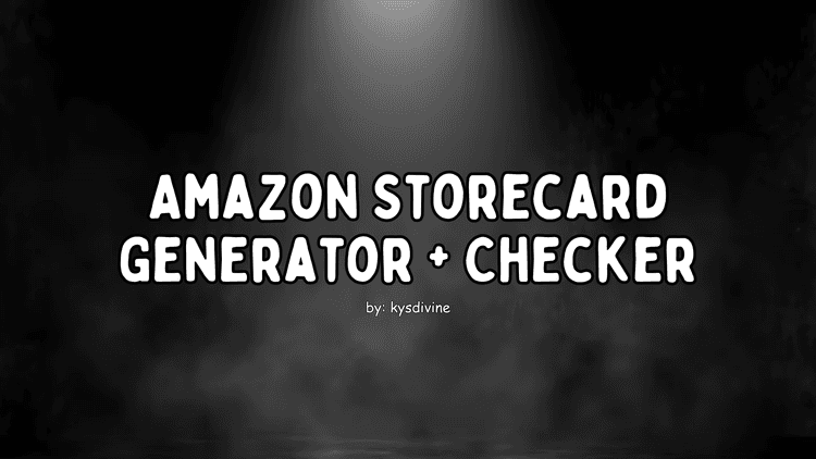 Amazon Storecard Generator + Checker - Replit